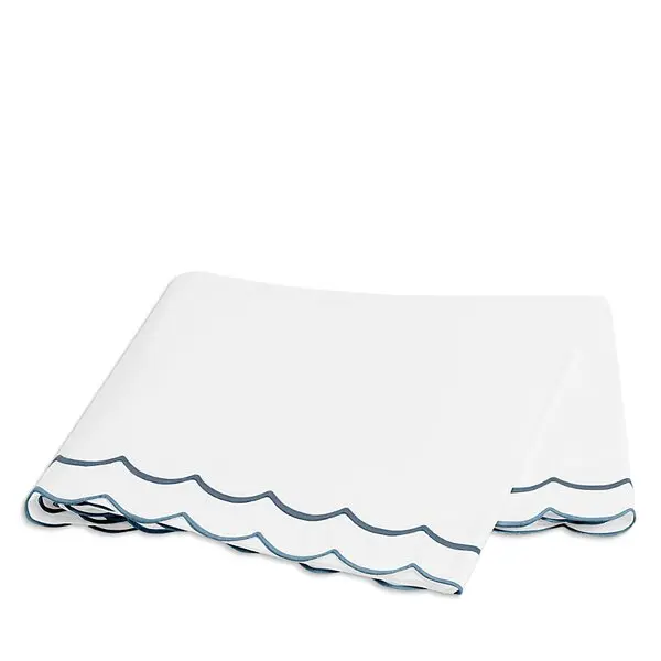 MATOUK India Flat Sheet, King - Hazy Blue