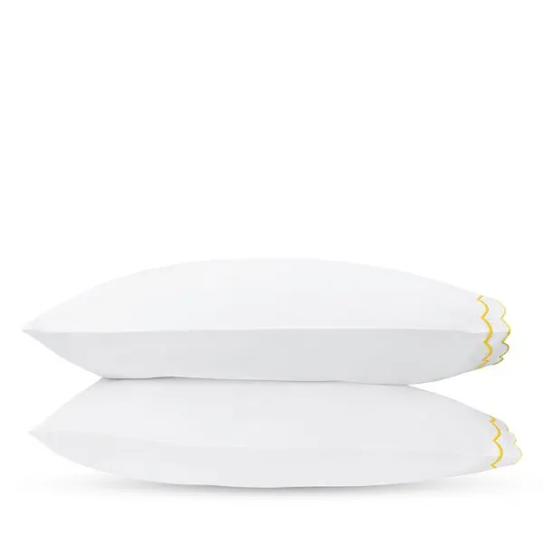 MATOUK India Standard Pillowcase Pair - Lemon