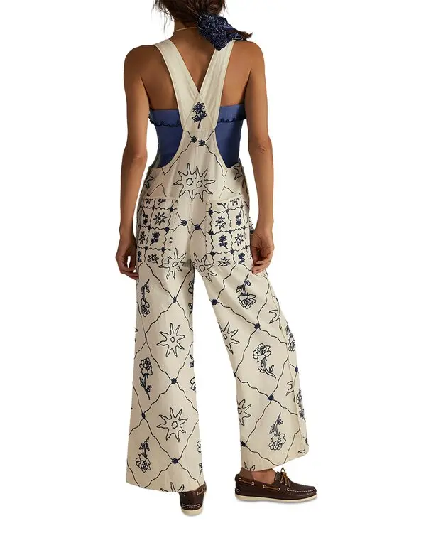 Free People Rising Sun Overalls
