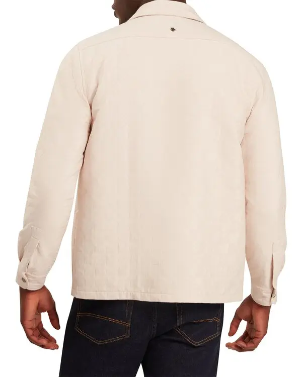 Ted Baker London Thova Relaxed Fit Quilted Overshirt - Beige