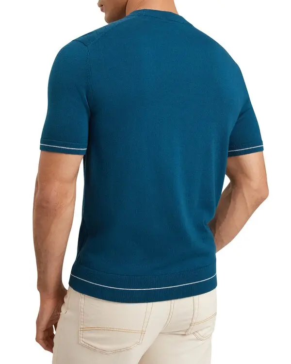 Ted Baker London Canon Chevron Stitch T-shirt - Dark Blue
