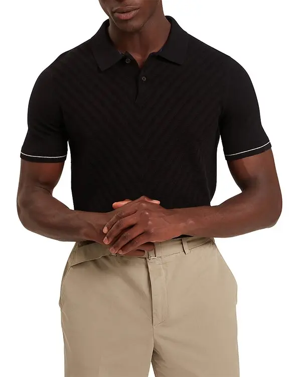 Ted Baker London Chapal Chevron Stitch Polo Shirt
