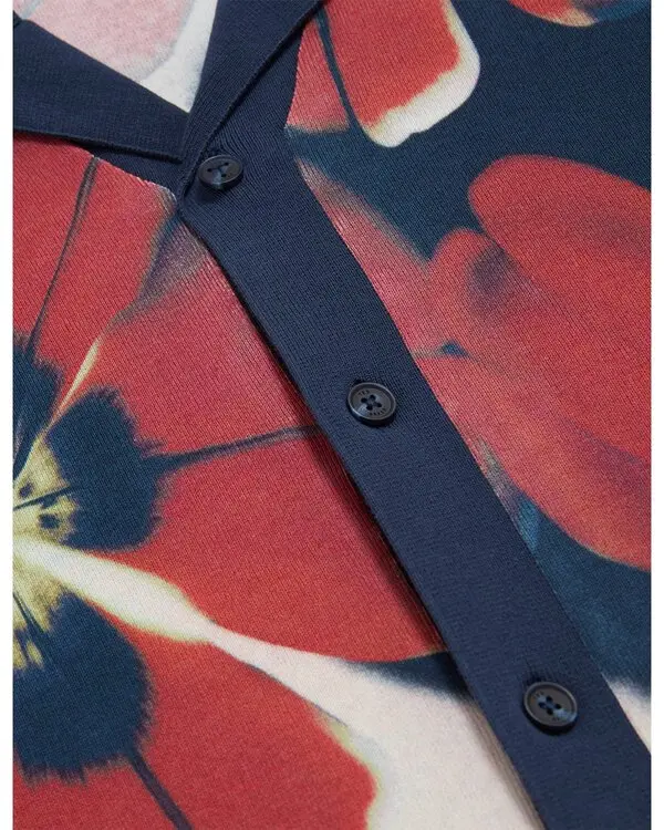 Ted Baker London Wyric Printed Short Sleeve Button Front Shirt