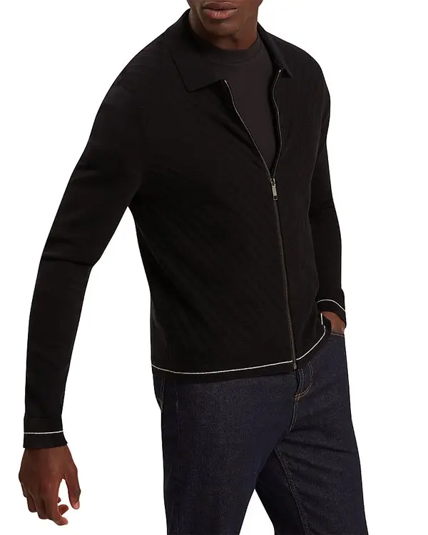 Ted Baker London Lysand Zip Sweater - Black
