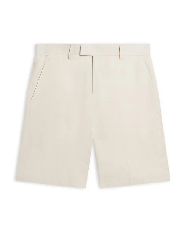Ted Baker London Slim Fit Linen Shorts - Ecru