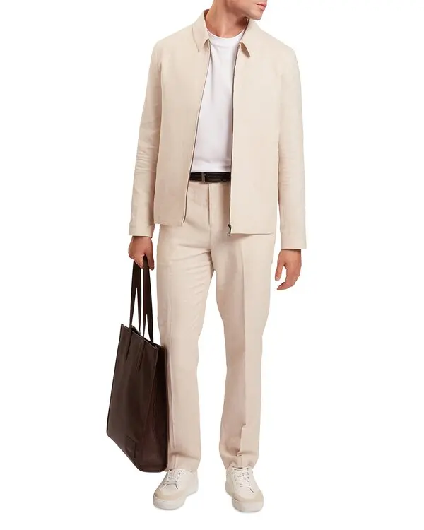 Ted Baker London Slim Fit Linen Pants - Ecru