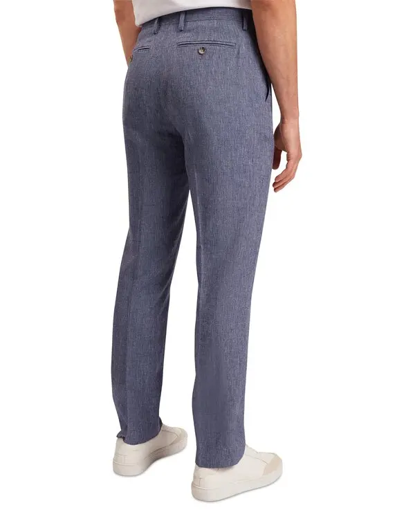 Ted Baker London Slim Fit Linen Pants - Navy
