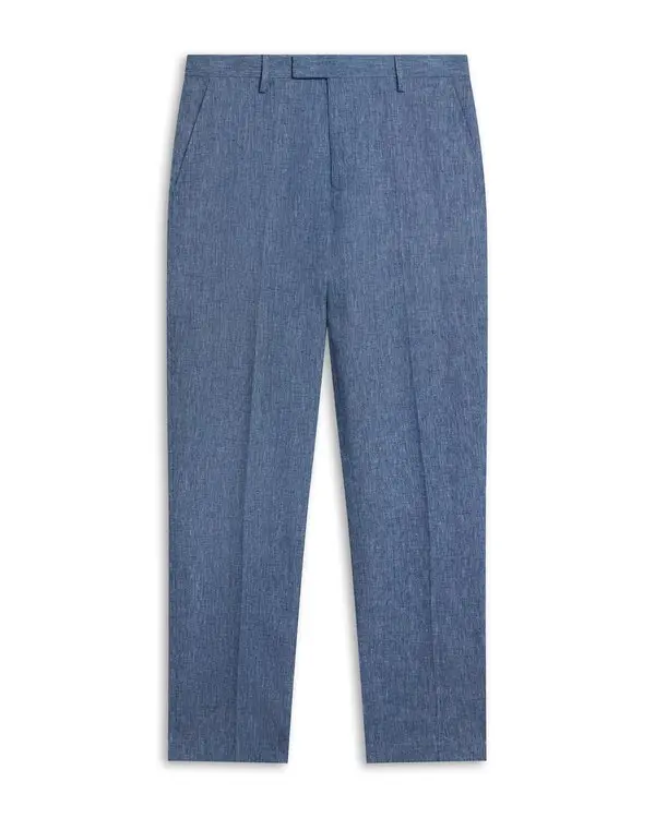 Ted Baker London Slim Fit Linen Pants - Navy