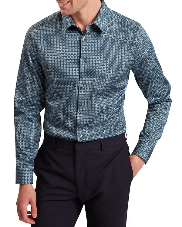 Ted Baker London Caylaxe Slim Fit Shirt - Navy