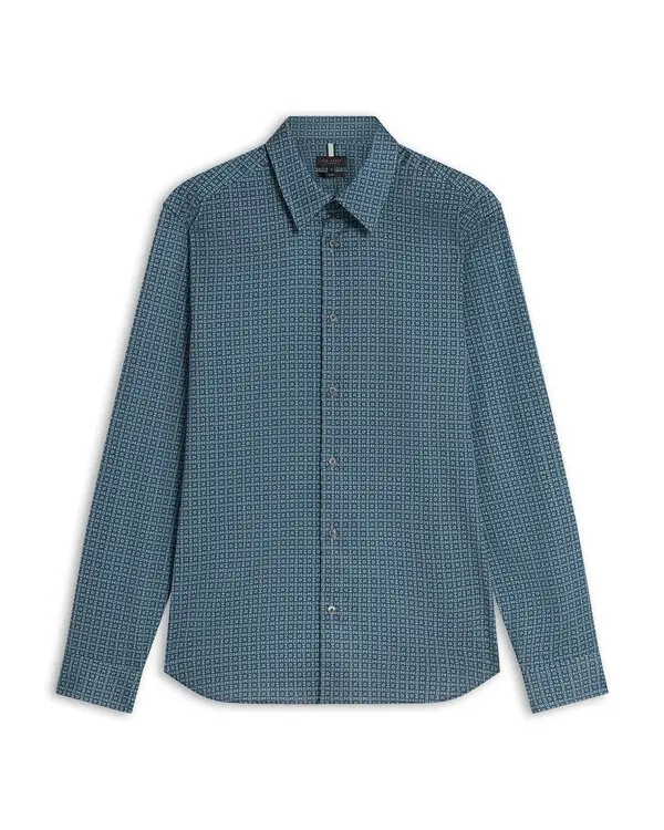 Ted Baker London Caylaxe Slim Fit Shirt - Navy