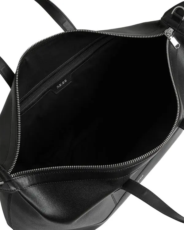 REISS Micro Grain Leather Hold All Bag