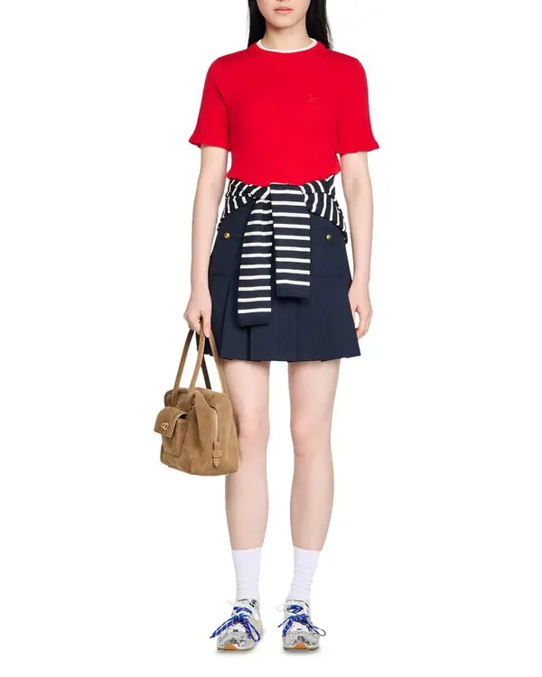 Sandro Layered Look Sweater