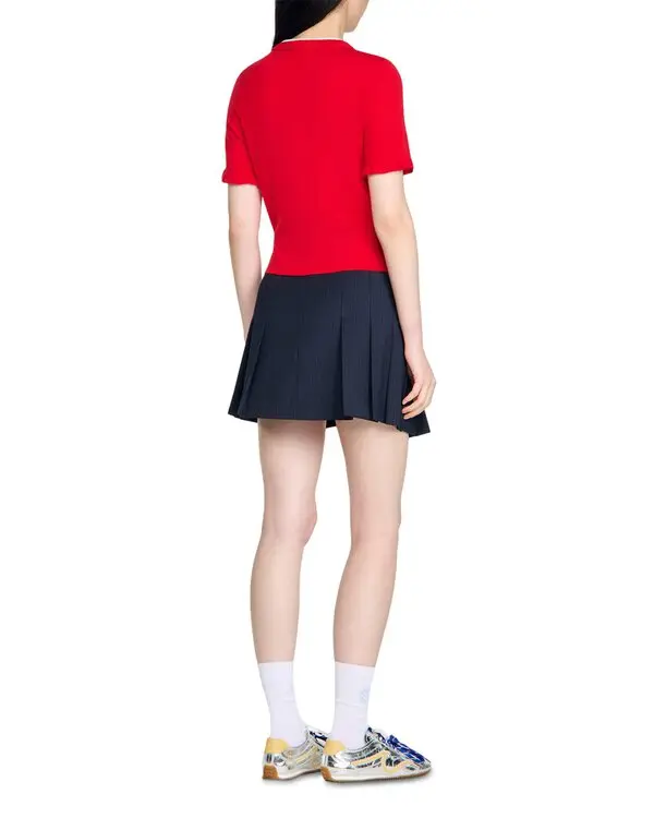 Sandro Layered Look Sweater