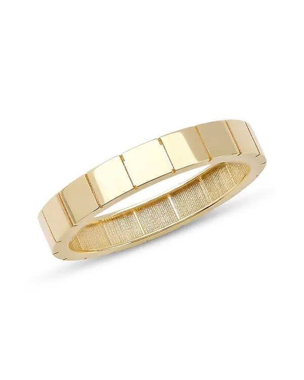 Lana Jewelry 14k Yellow Flash Tile Band Ring - Gold