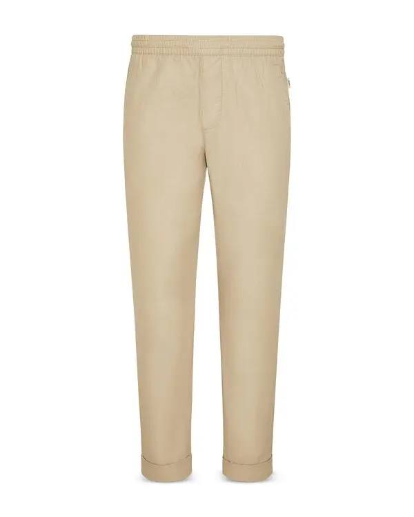 Onia Linen Cotton Stretch Cuff Pants