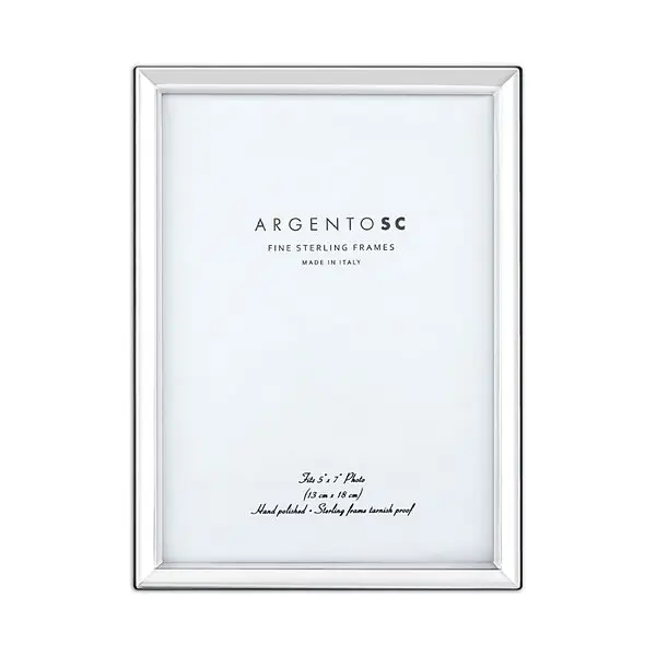 ARGENTO SC Sterling Silver Picture Frame, 5 X 7 - No Color