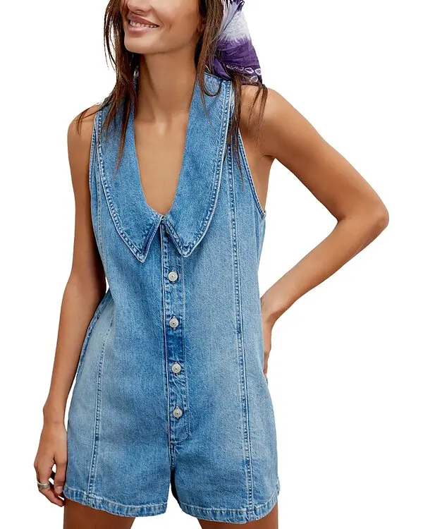 Free People Dover Playsuit - Candy