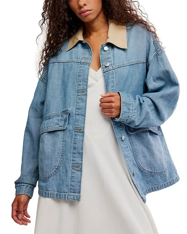 Free People Jacket - Berry Blue
