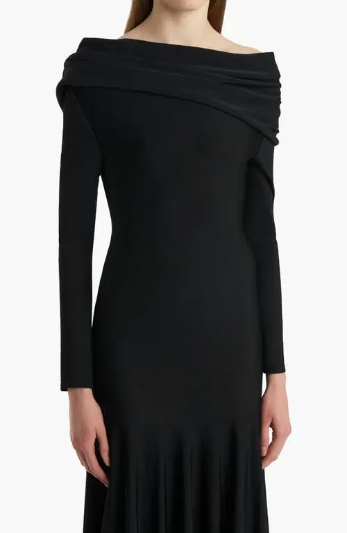 Khaite Genesis Off-the-shoulder Gown - Black