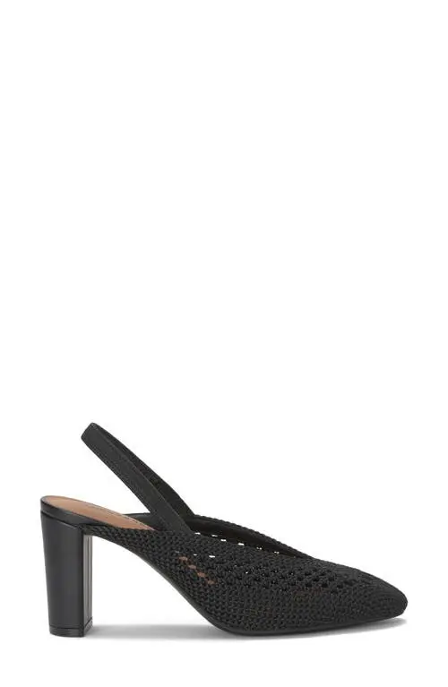 Lucky Brand Melony Slingback Pump - Black Knit