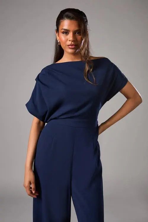 Coast Petite Pleat Off-the-shoulder Jumpsuit