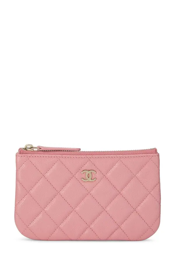 Chanel O Case Zip Pouch - Pink