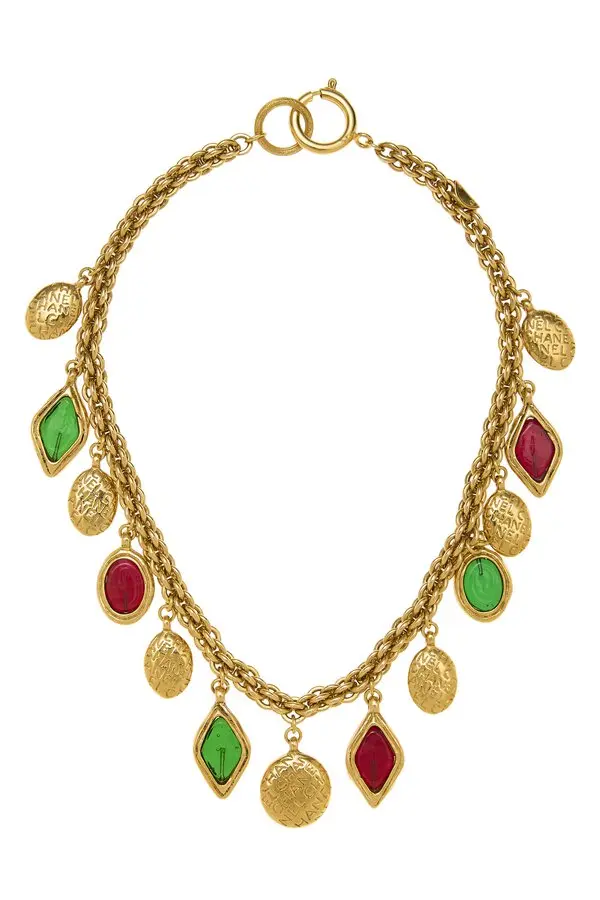 Chanel Gripoix Charm Necklace - Multi