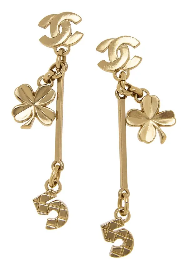 Chanel No.5 Dangle Earrings