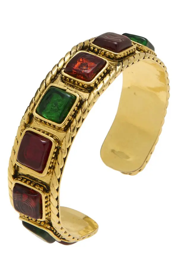 Chanel Gripoix Cuff Bracelet - Multi