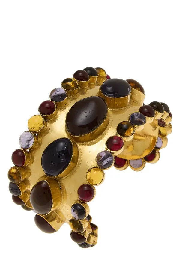 Chanel Multicolor Gripoix Cuff Bracelet - Multi