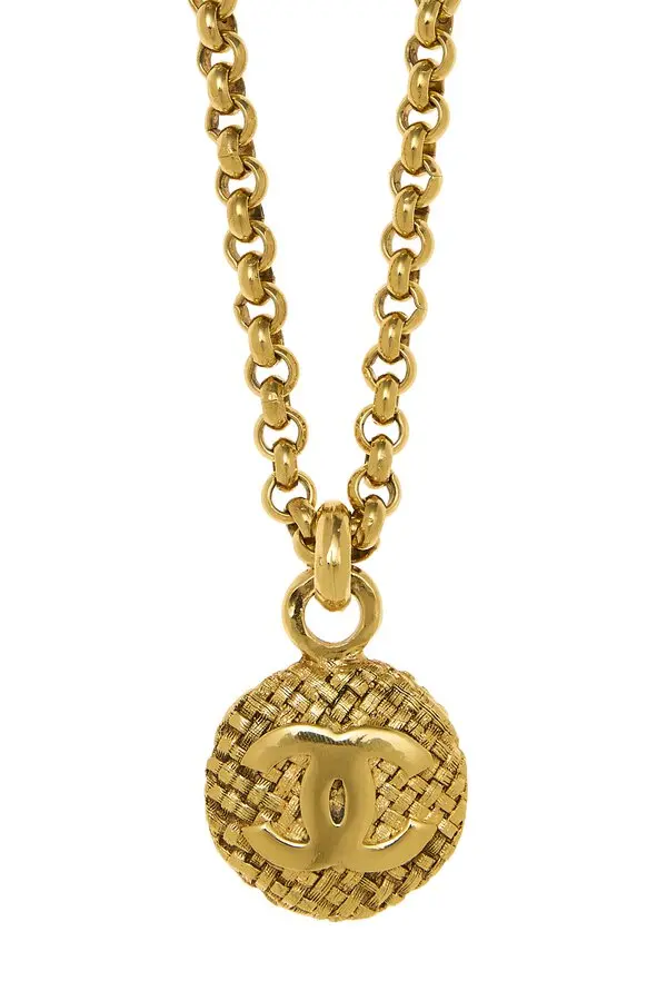 Chanel Woven 'cc' Logo Necklace