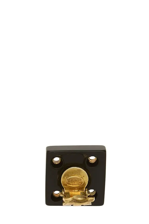 Chanel Cc Square Clip-on Earrings
