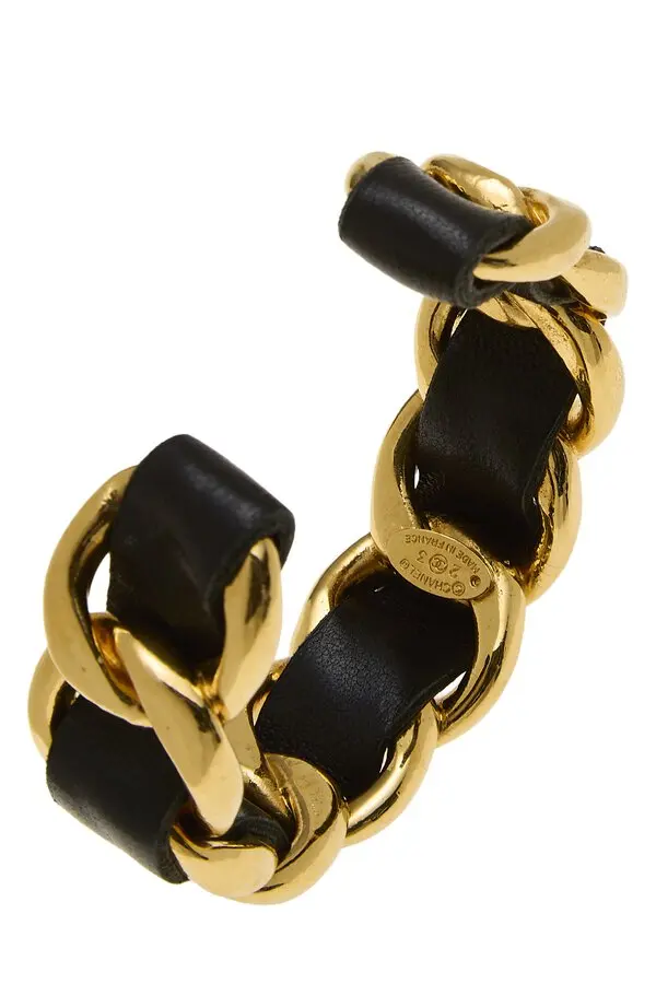 Chanel Plated Chain Cuff - Gold