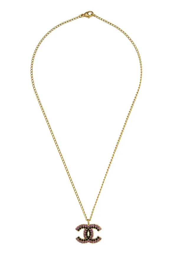 Chanel Cc Crystal Necklace - Multi