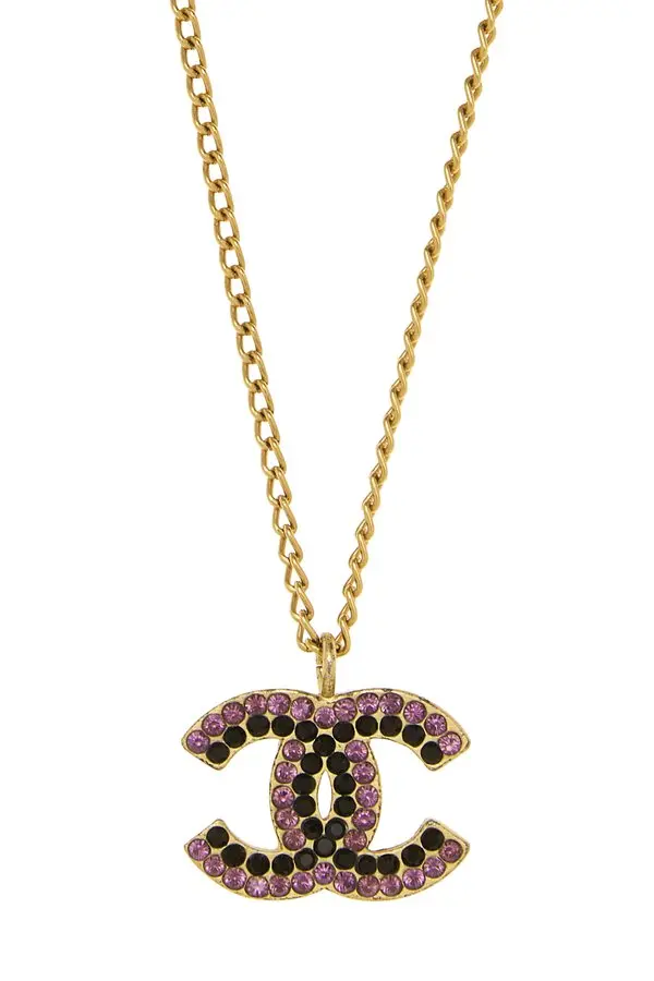 Chanel Cc Crystal Necklace - Multi