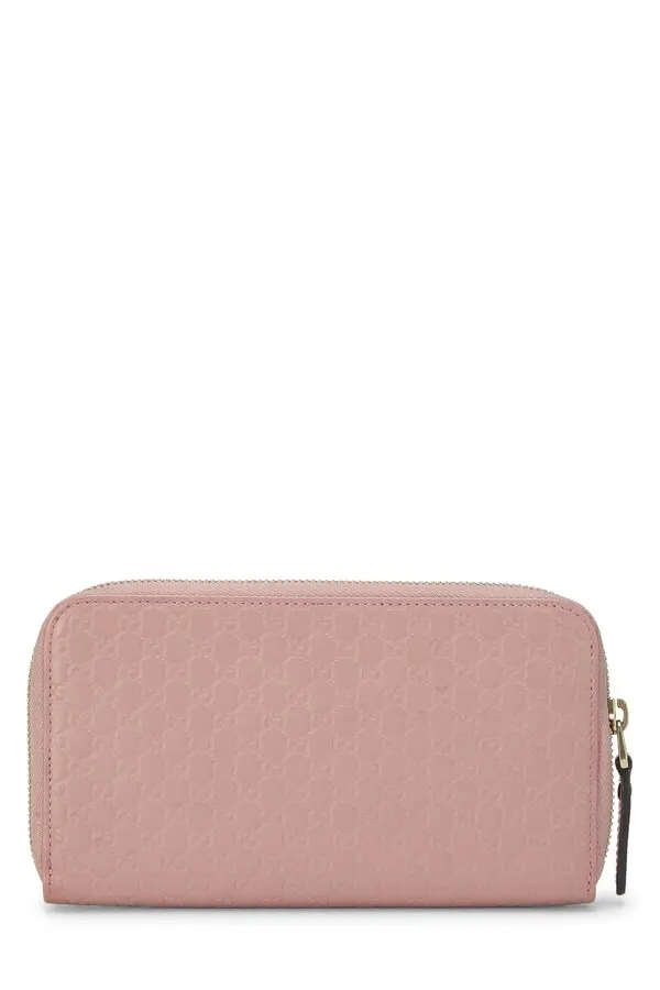 Gucci Microssima Zip Around Wallet - Pink