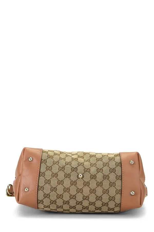 Gucci Original Gg Heart Bit Zip Tote - Beige