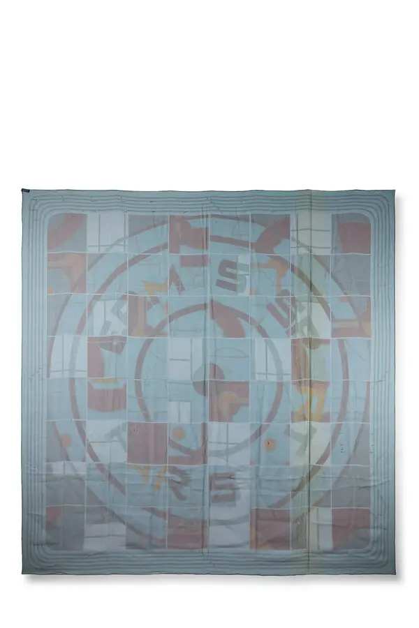 Hermès Multicolor Sport' Silk Scarf 140 - Blue