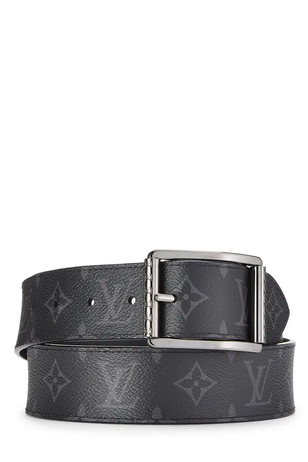 LOUIS VUITTON Monogram Eclipse Ceinture - Brown