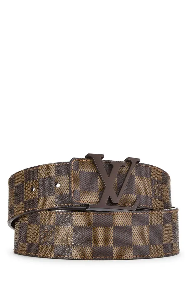 LOUIS VUITTON Damier Ebene Ceinture Initiales Belt - Brown