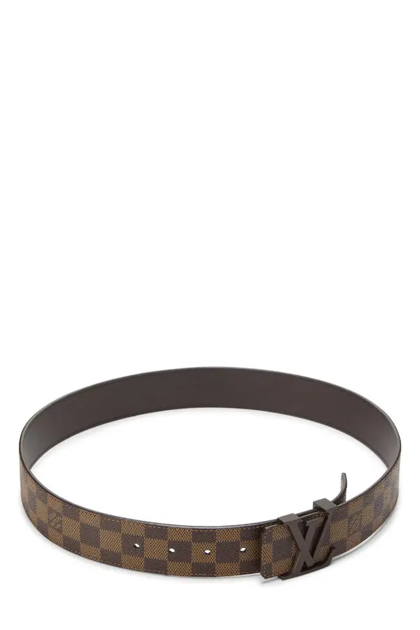 LOUIS VUITTON Damier Ebene Ceinture Initiales Belt