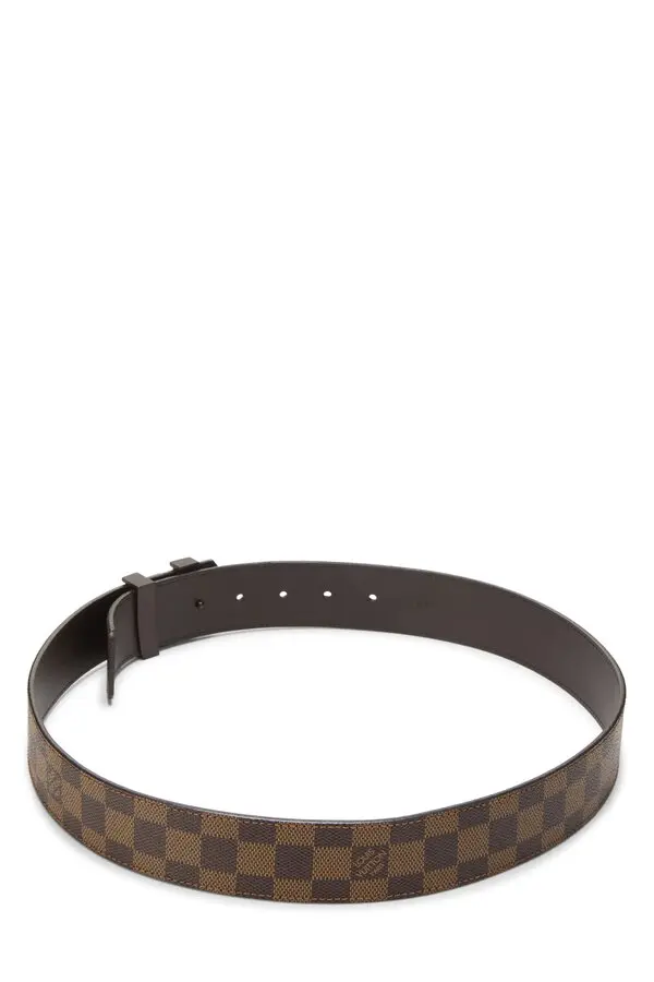 LOUIS VUITTON Damier Ebene Ceinture Initiales Belt
