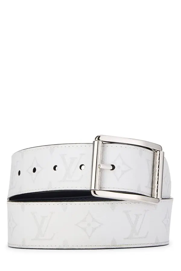 LOUIS VUITTON Monogram Ceinture 85 - White