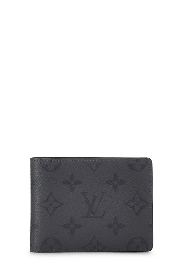LOUIS VUITTON Monogram Eclipse Reverse Slender Wallet