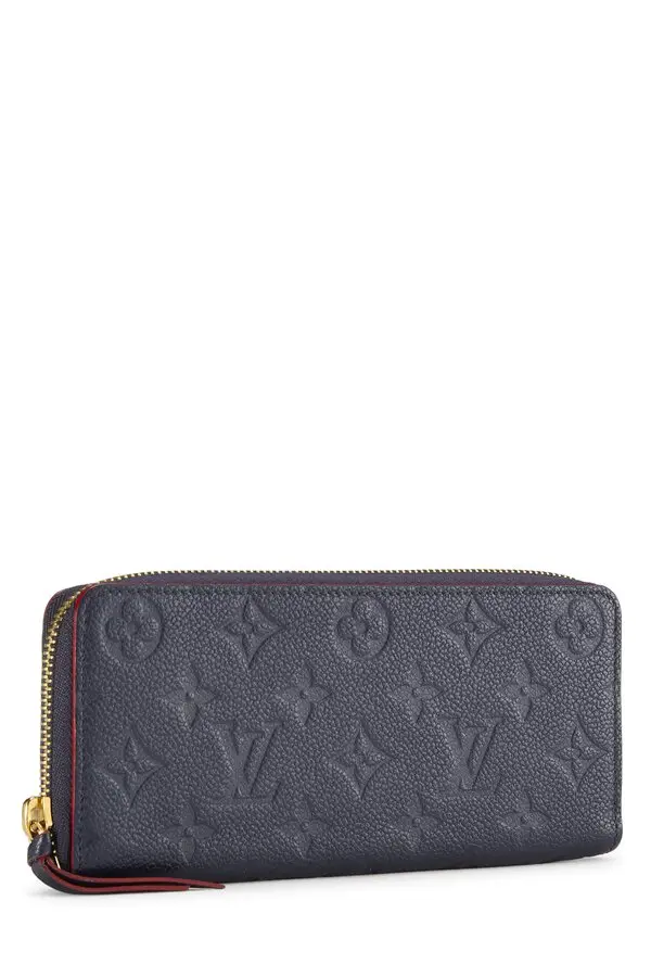 LOUIS VUITTON Bleu Infini Empreinte Clemence Wallet