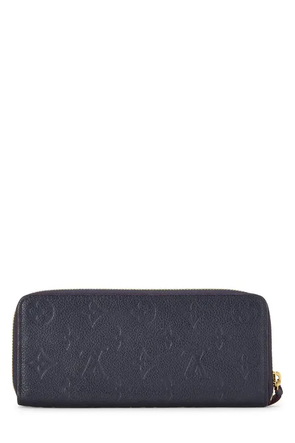LOUIS VUITTON Bleu Infini Empreinte Clemence Wallet