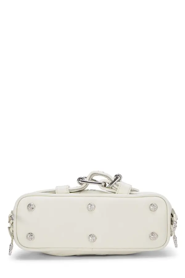 Chrome Hearts Leather Jj Dean Top Handle Bag - White | Editorialist