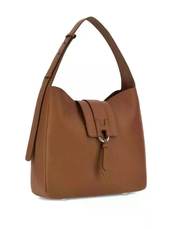 Hogan Logo-buckle Shoulder Bag - Brown