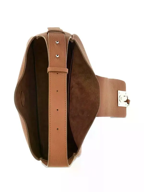 Hogan Logo-buckle Shoulder Bag - Brown