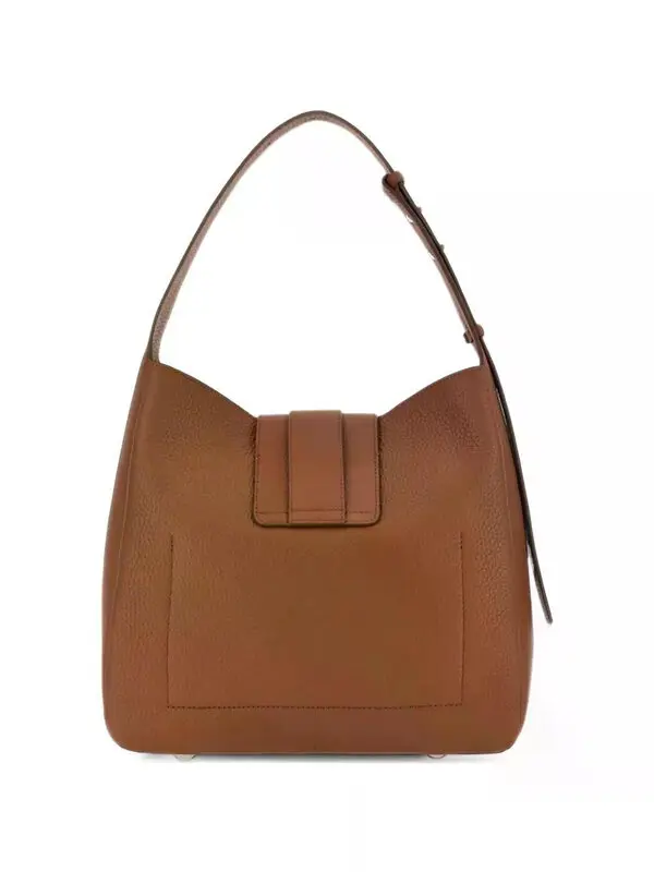 Hogan Logo-buckle Shoulder Bag - Brown